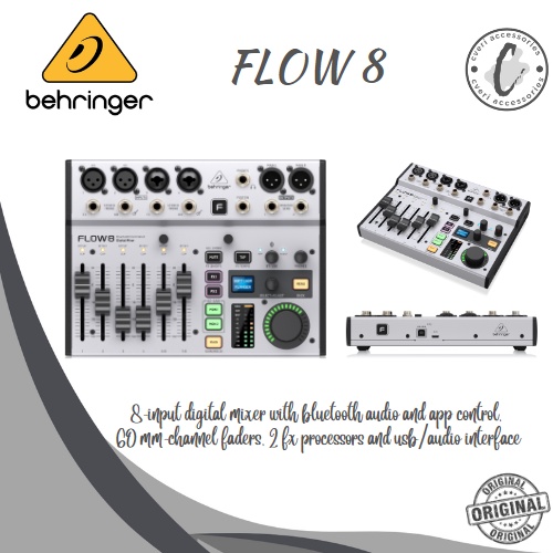 Jual BEHRINGER FLOW-8 8-Input Digital Mixer with Bluetooth Flow8 ...