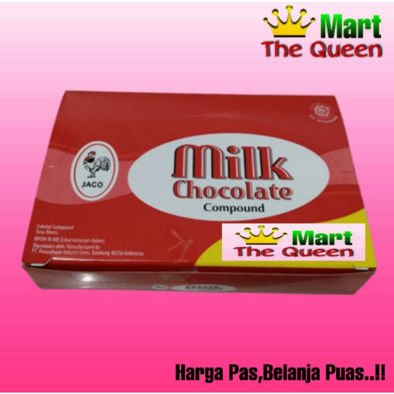Jual JAGO MILK CHOCOLATE Compound 1 pack isi 12 pcs | Shopee Indonesia