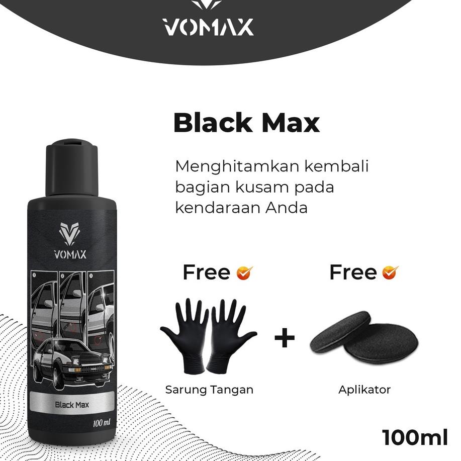 Jual Depan1 VOMAX Black Max - Penghitam Permanen Body Motor Mobil / Semir Dashboard Motor / Trim ...