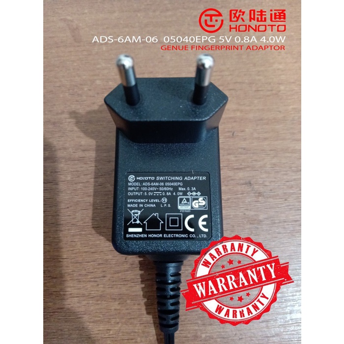 Jual Absensi Adaptor Finger Print Honoto Hoioto 5V0.8A Ads-6Am-06 ...