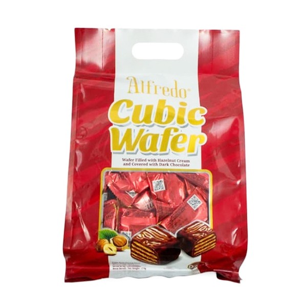 Jual ALFREDO CUBIC WAFER DARK CHOCOLATE 270 G | Shopee Indonesia