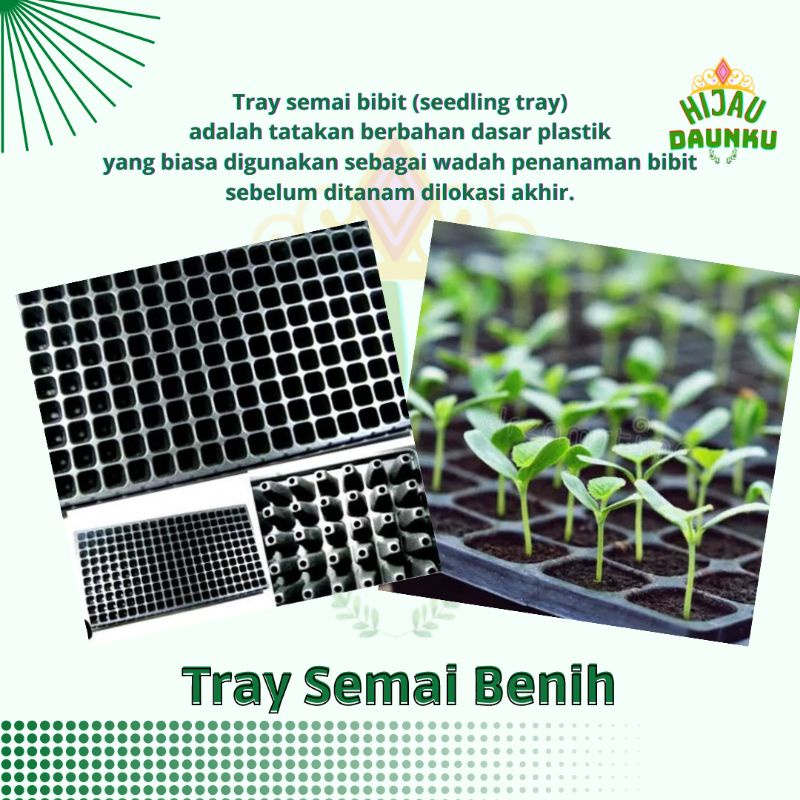 Jual Tray semai biasa digunakan untuk memudahkan proses penyemaian ...