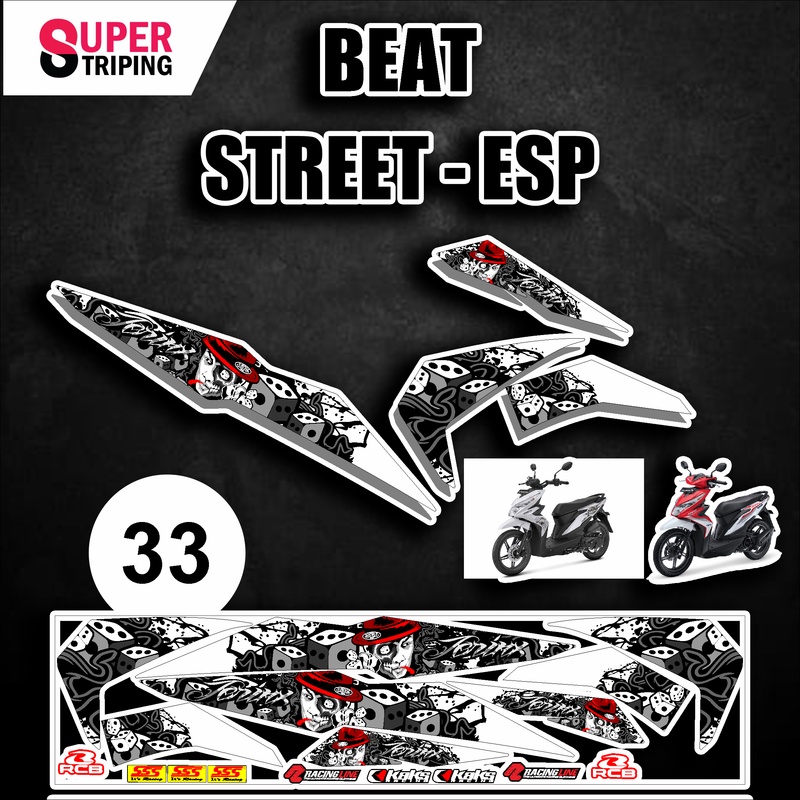 Jual STICKER BEAT STREET ESP Varian 33 - Tahun 2017 2018 2019 Desain ...