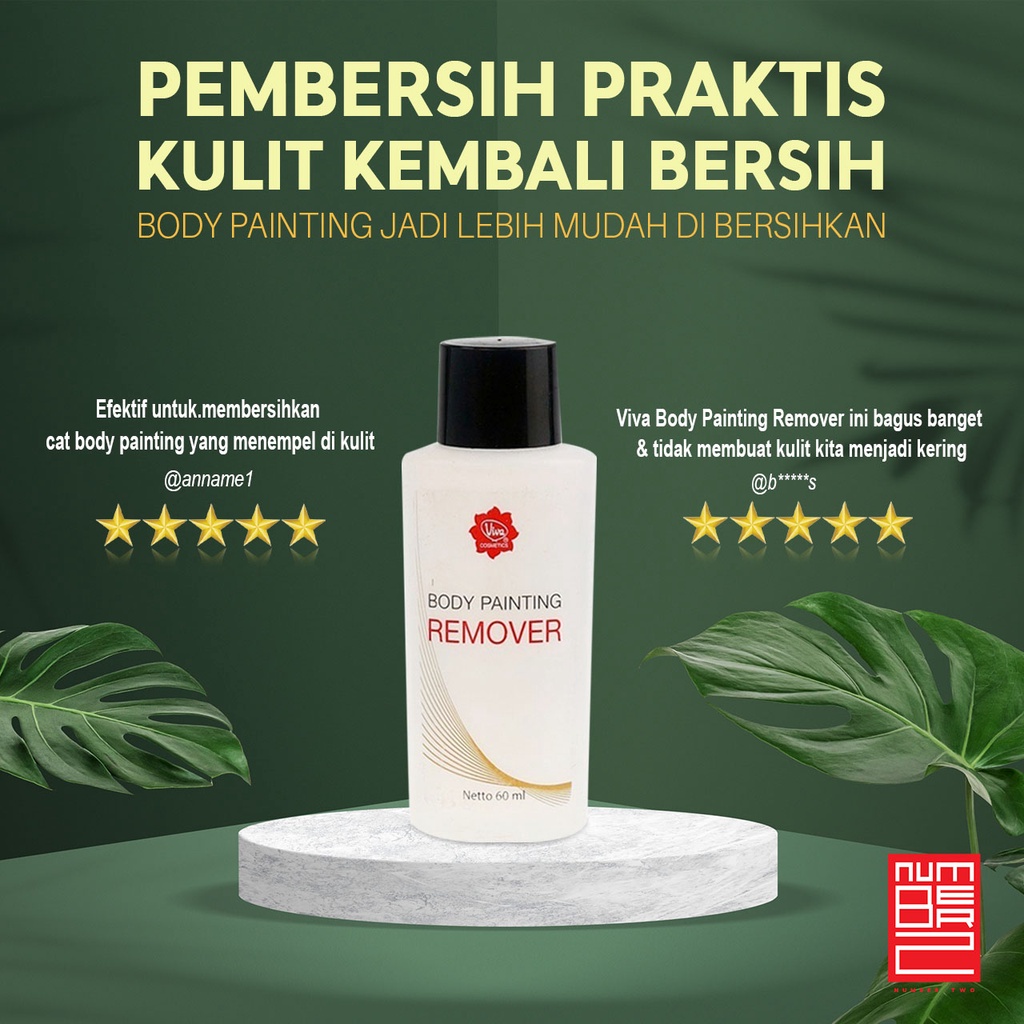 Jual Viva body face painting 60 ml painting remover viva make up face ...