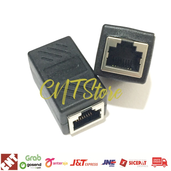 Jual SAMBUNGAN KABEL LAN RJ45 - BAREL RJ45 GOOD FEMALE FEMALE BAREL RJ ...