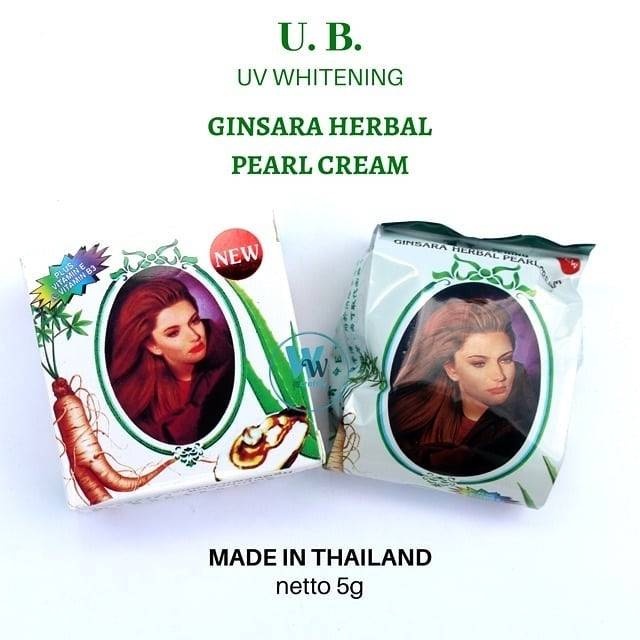 Jual UB Ginsara Herbal Pearl Cream Cream Mutiara 5gr Made in Thailand ...