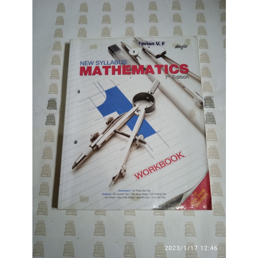 Jual buku new syllabus mathematics 1 7th edition workbook | Shopee ...