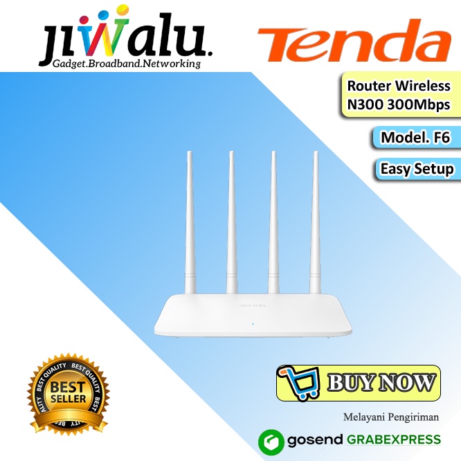 Jual TENDA F6 Wireless Router N300 300Mbps | Shopee Indonesia