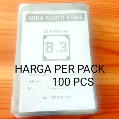 Jual Mika id card B.3 9x12 cm - per pack | Shopee Indonesia