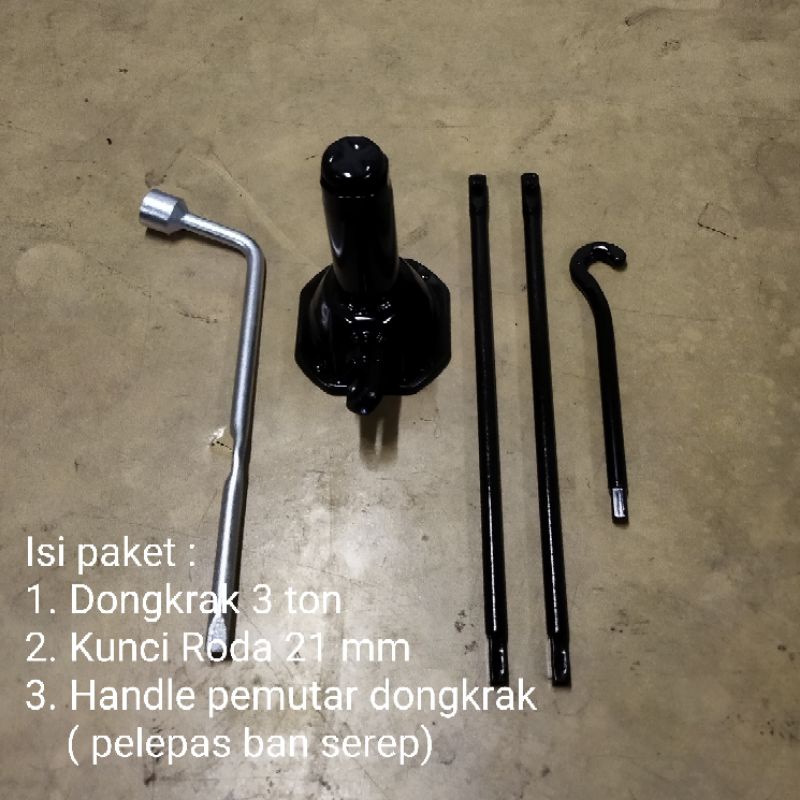 Jual Terbaru, Dongkrak, kunci roda 21 mm & handle pemutar dongkrak ...