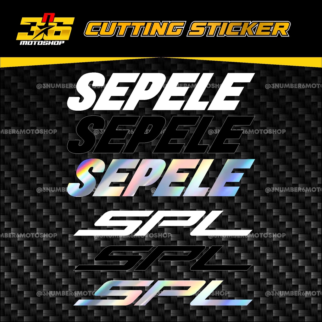 Jual STICKER SEPELE SPL CUTTING | STIKER HELM MOTOR | Shopee Indonesia