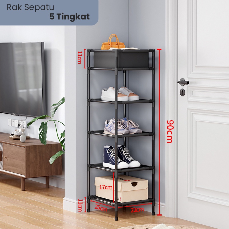Jual Dejavu Rak Sepatu Rak Sepatu Aesthetic Rak Susun Sepatu Sandal ...