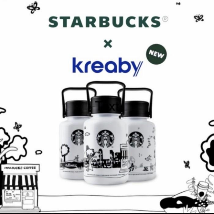 Jual Starbucks X Kreaby Reusable Water Bottle 1 Liter Original Tumbler ...