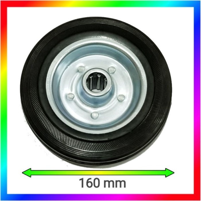 Jual Roda Roda Trolley 6" Inch Wheel Only/Roda Karet/Roda Lori/ Roda ...
