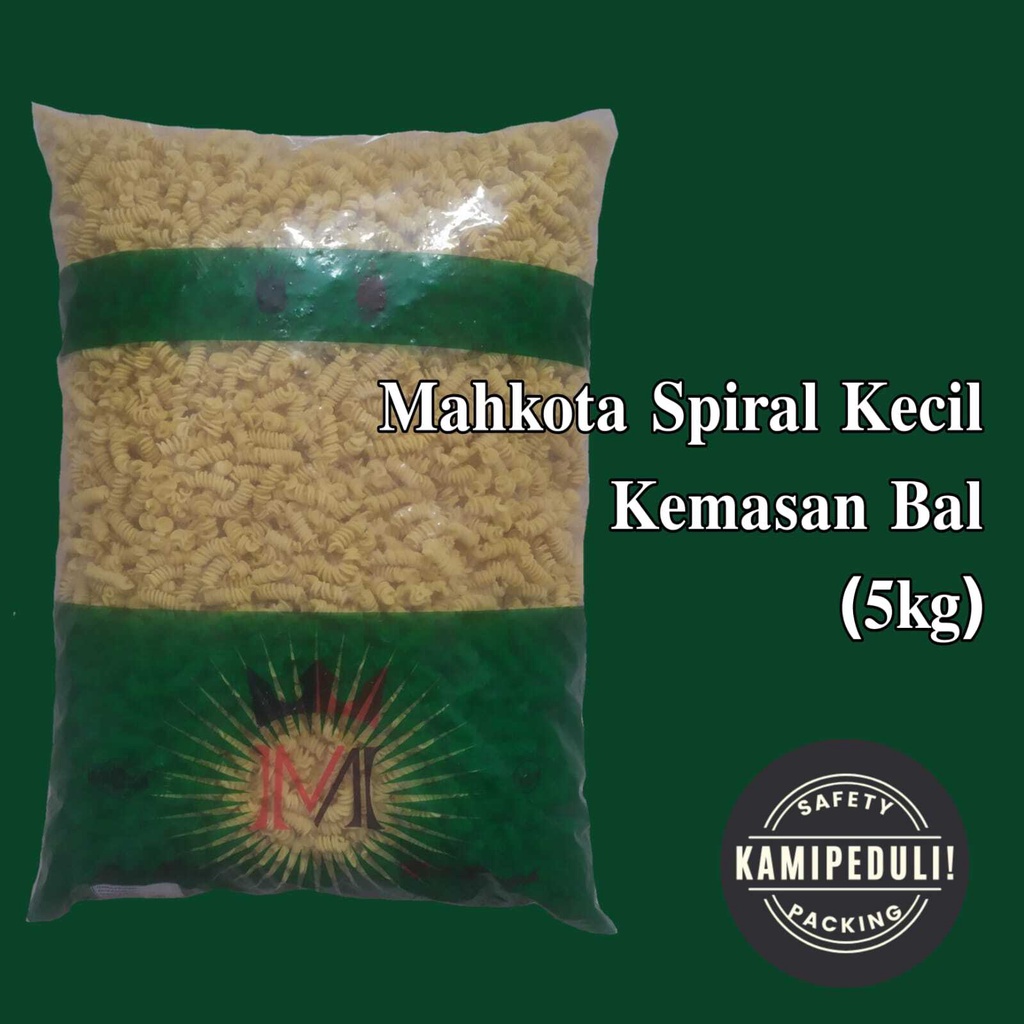 Jual MAKARONI SPIRAL KECIL MERK MAHKOTA KEMASAN BAL | Shopee Indonesia