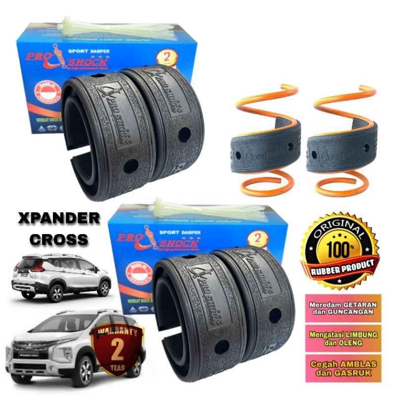 Jual PAKET Spring Buffer Xpander Cross full set 4pcs depan-belakang ...