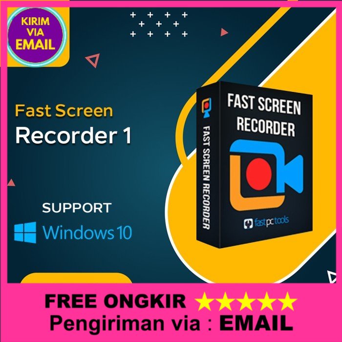 Jual Software Rekam Layar PC: Fast Screen Recorder 1 Full Version [Win ...