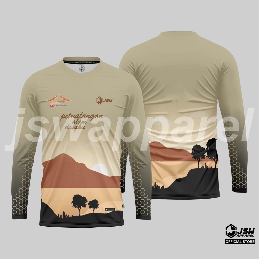 Jual JSW APPAREL - Jersey PAD - Sublim Printing Lengan Panjang Oneck ...
