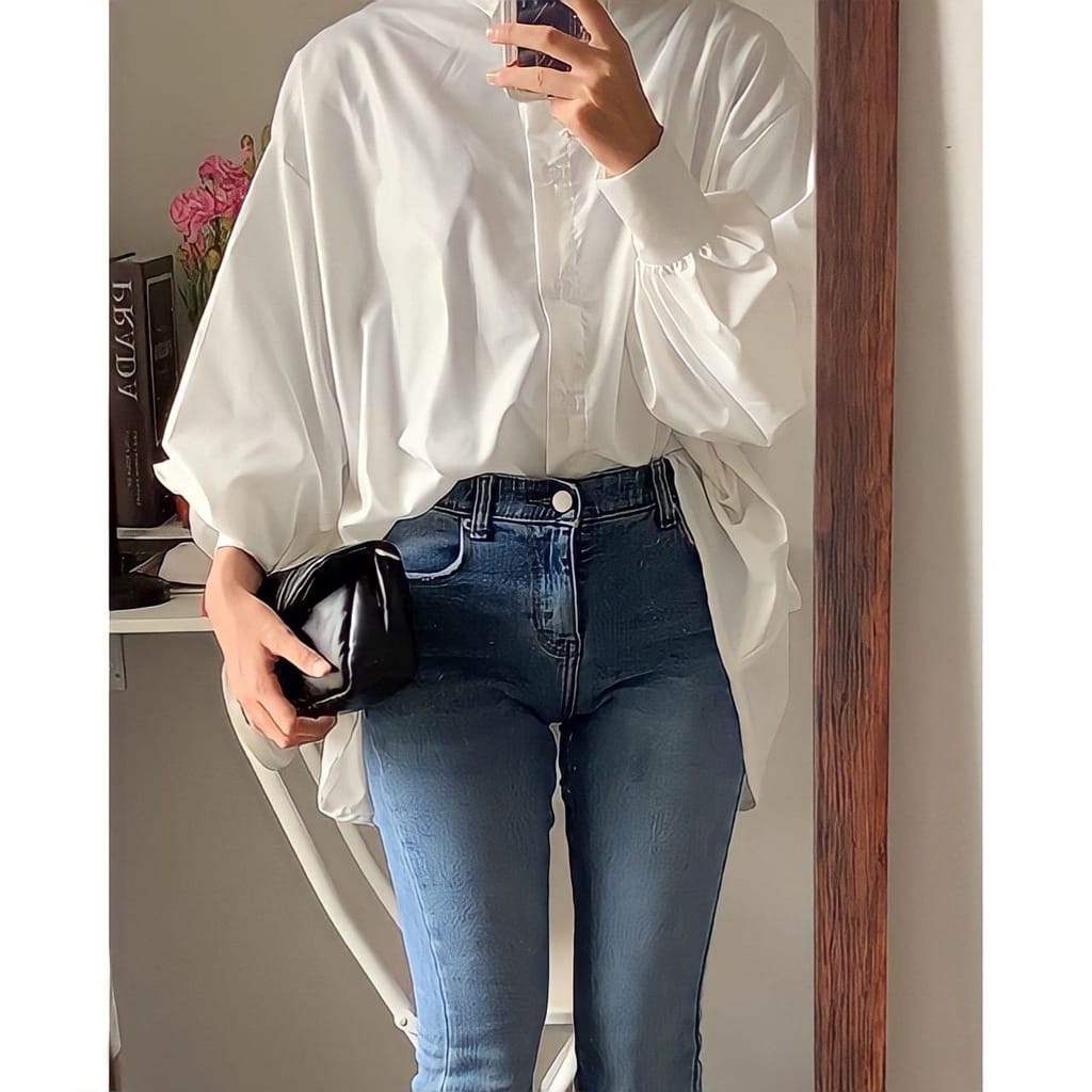 Jual Sally blouse oversize | Shopee Indonesia