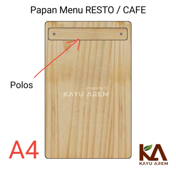 Jual Meja Bar Papan Menu Kayu Board / Buku Cover Menu A4 Resto Cafe ...