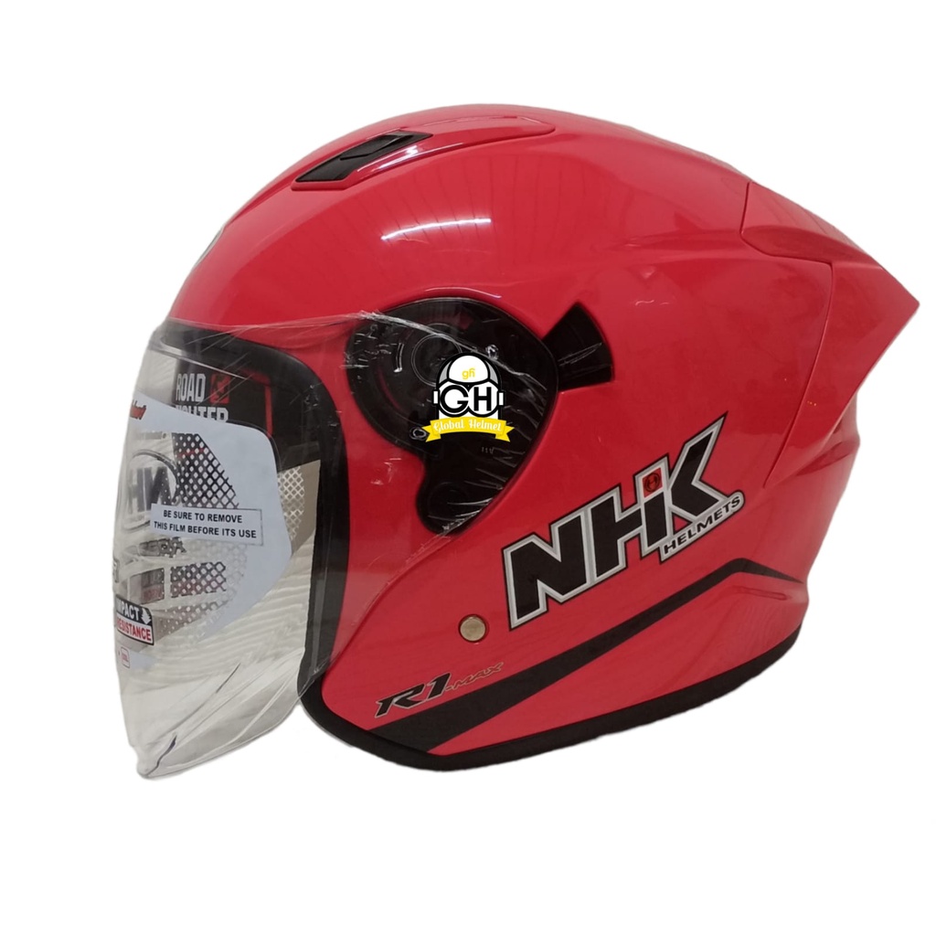 Jual Helm NHK R1 Max Solid Pink Magenta Glossy Pink Magenta Kilat ...