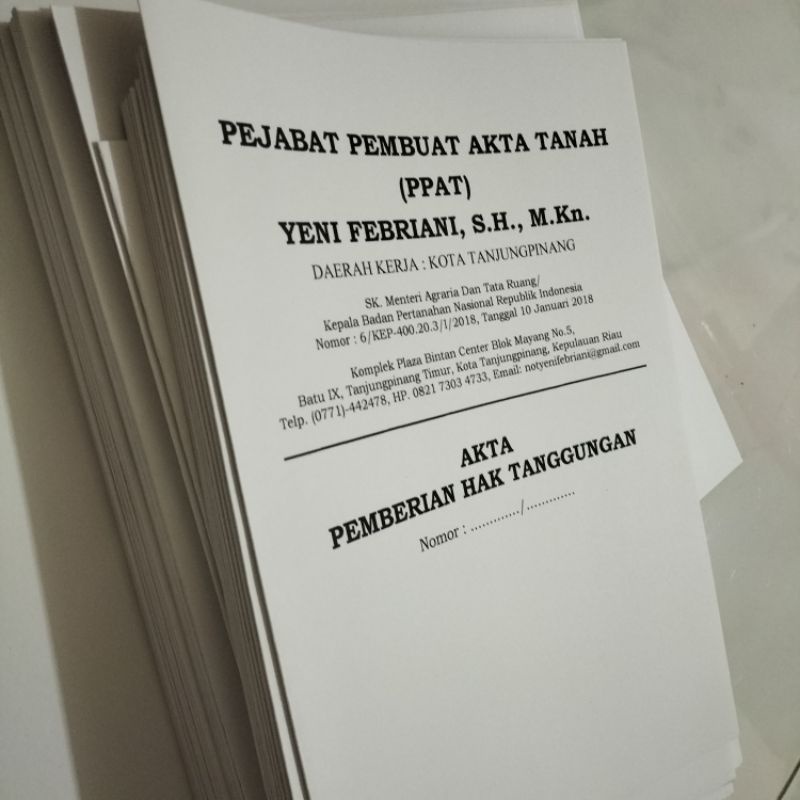 Jual cover akta PPAT | Shopee Indonesia