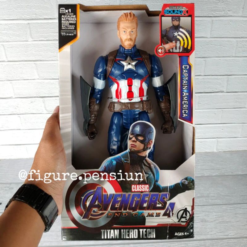 Jual MARVEL AVENGERS CAPTAIN AMERICA TITAN HERO TECH WITH SOUND ACTION ...