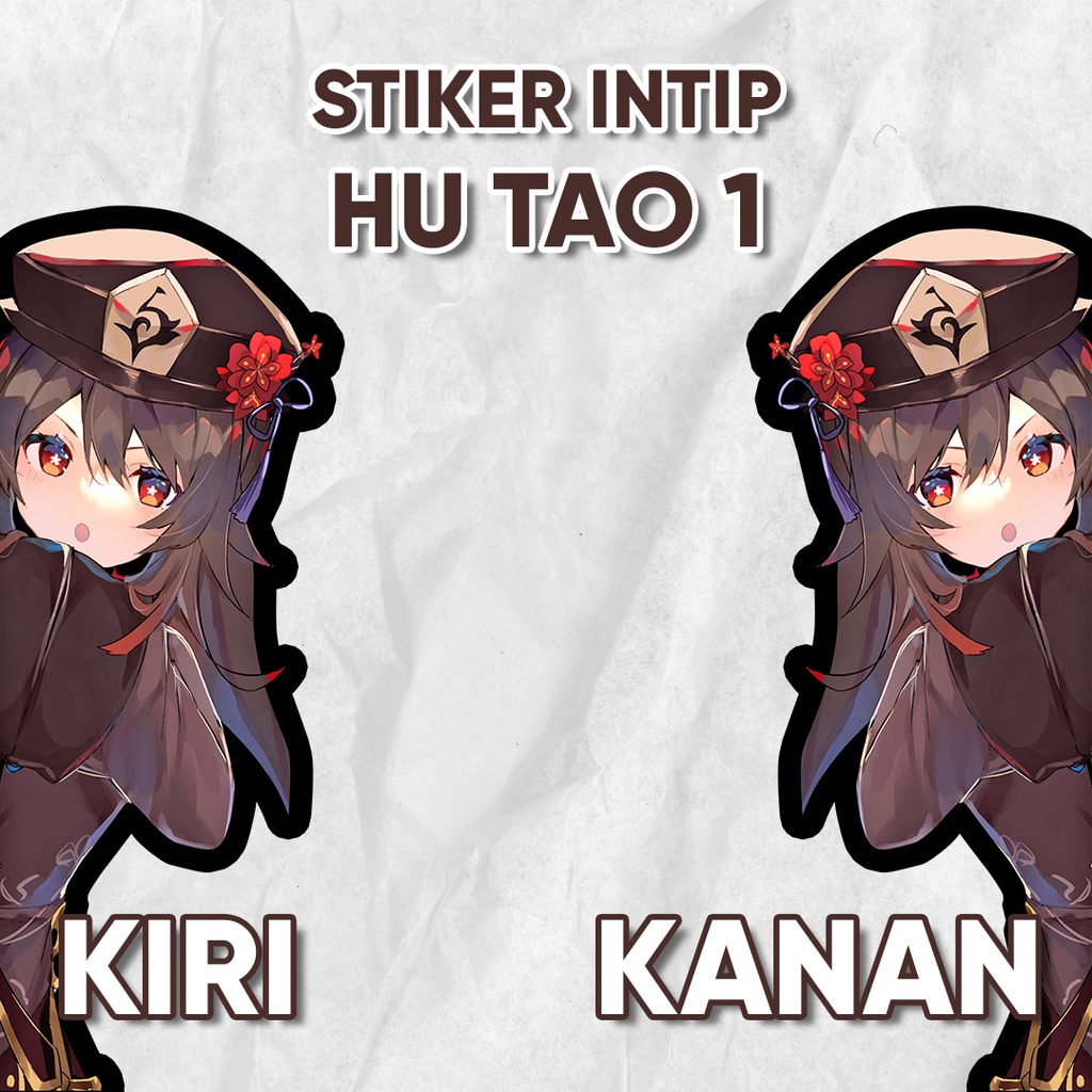 Jual Stiker Intip Samping Hu Tao Genshin Impact/ Sticker Anime ...