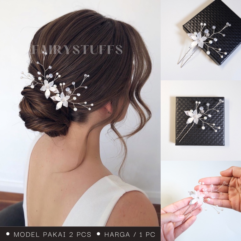 Jual Hairpin Hair Pin Aksesoris Hiasan Rambut Tusuk Sanggul Wedding ...