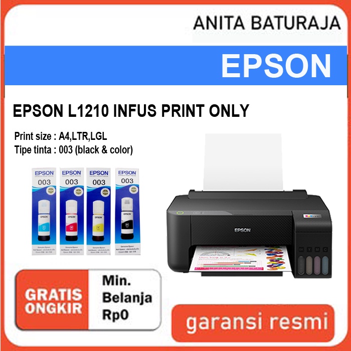 Jual PRINTER EPSON L1210 INFUS (PRINT ONLY) | Shopee Indonesia
