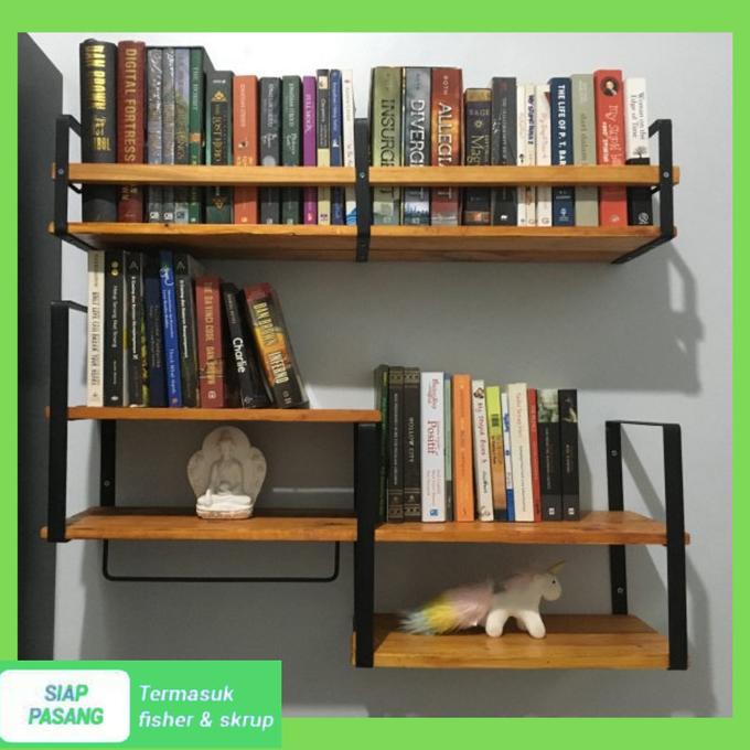 Jual Rak Buku Besi Dinding Susun Rak Dinding Minimalis Rak Buku Besi ...