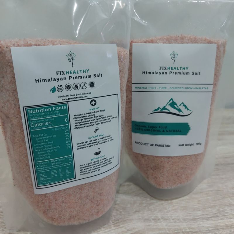 Jual (Asli)Garam Himalaya Fixhealthy 1kg Himalayan Pink Salt Original ...