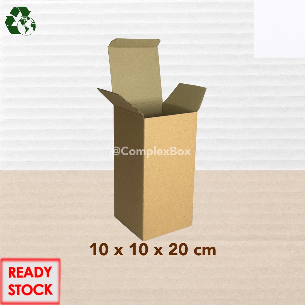 Jual Kardus Box Polos BARU 10x10x20 cm Packing Packaging (10 x 10 x 20 ...