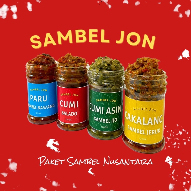 Jual Paket Sambel Nusantara (Paru Sambel Bawang, Cumi Sambel Balado ...