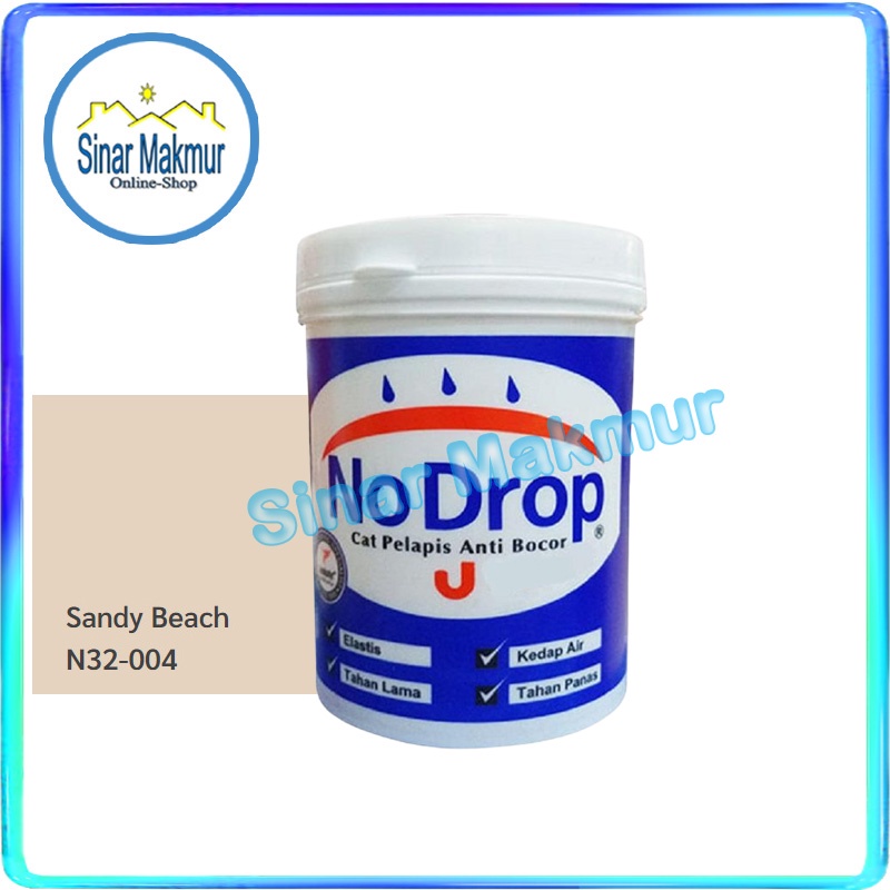 Jual Cat Pelapis Anti Bocor Tinting 1 KG N32-004 Sandy Beach (NO DROP) | Shopee Indonesia