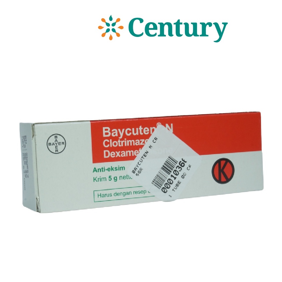 Jual BAYCUTEN N CREAM 5GR / DERMATITIS / EKSIM / INFEKSI JAMUR ...