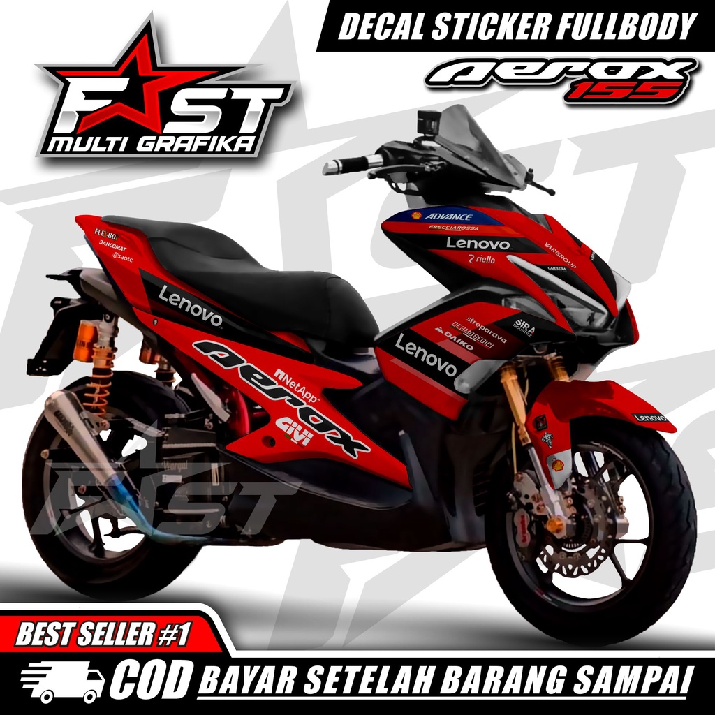 Jual Decal Sticker Variasi Fullbody Aerox 155 VVA Old - Dekal Stiker ...