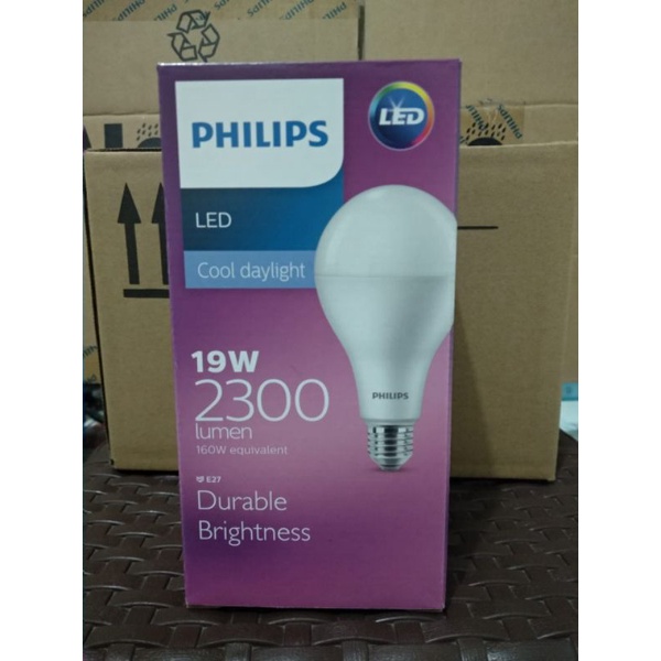 Jual Lampu Philips LED Bulb 19 Watt New Model ( Cool Daylight ) E27 6500K | Shopee Indonesia