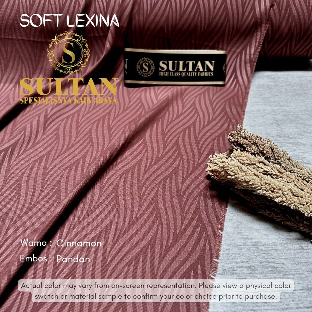 Jual 50CM EMBOS PANDAN SOFT LEXINA CINNAMON KAIN ABAYA SULTAN (MEREK ...