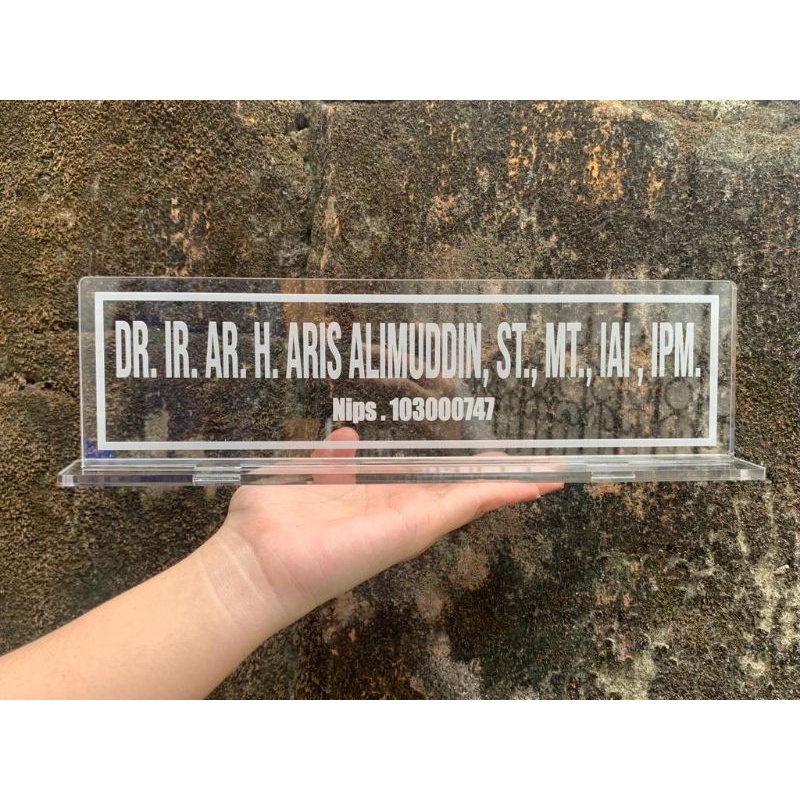 Jual Papan Nama Meja Grafir | Shopee Indonesia
