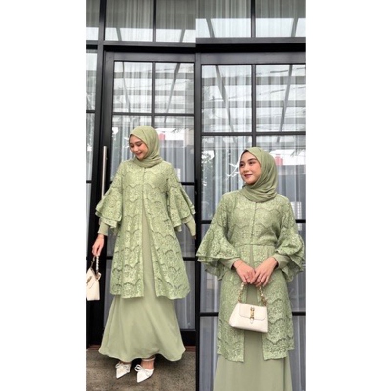 Jual VERANDA DRESS / DRESS OUTER BRUKAT | Shopee Indonesia