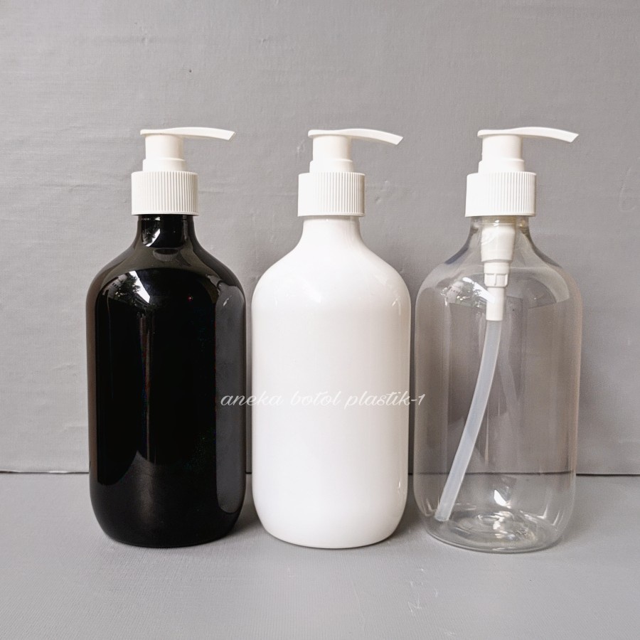 Jual Botol Pump 500ml Tutup Pump Lotion Putih / BOTOL PLASTIK PUMP 500ML | Shopee Indonesia
