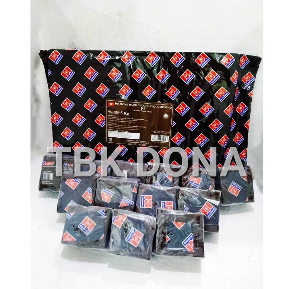 Jual DIAMOND DARK CHOCOLATE COMPOUND 245-255gr / COKELAT DARK DIAMOND ...