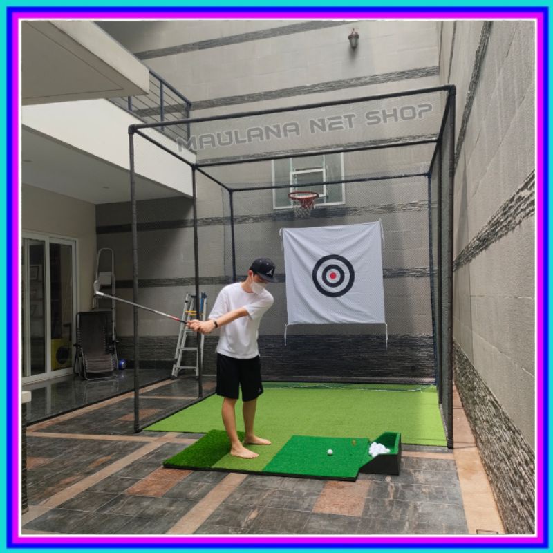 Jual Jaring Golf Net Driving 3mx3mx3m Golf Cage Net D12ply tahan sinar ...
