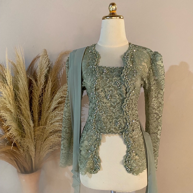 Jual KEBAYA PAYET KUTUBARU PREMIUM +selendang | Shopee Indonesia