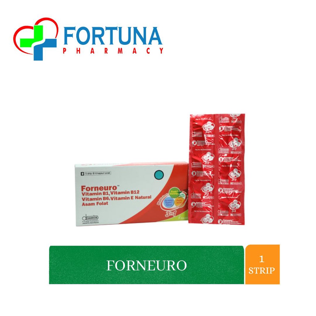 Jual Forneuro - Multivitamin 3in1 / 1 Strip isi 6 Kapsul | Shopee Indonesia