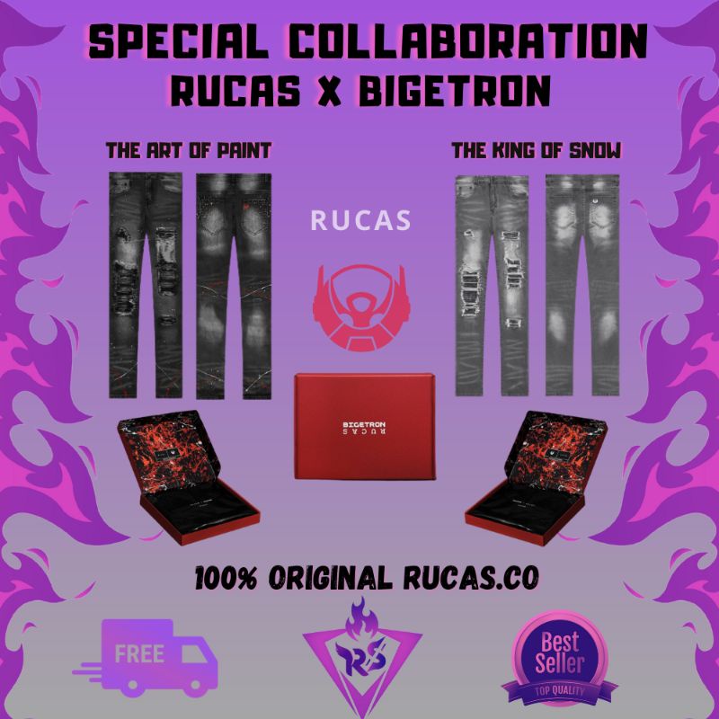 Jual Celana Rucas x Bigetron The King Of Snow | Rucas The Art Of Paint ...