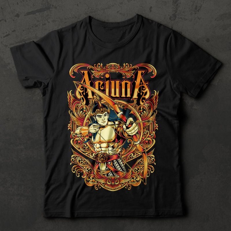 Jual Kaos Baju wayang Arjuna // Baju Wayang Arjuno | Shopee Indonesia