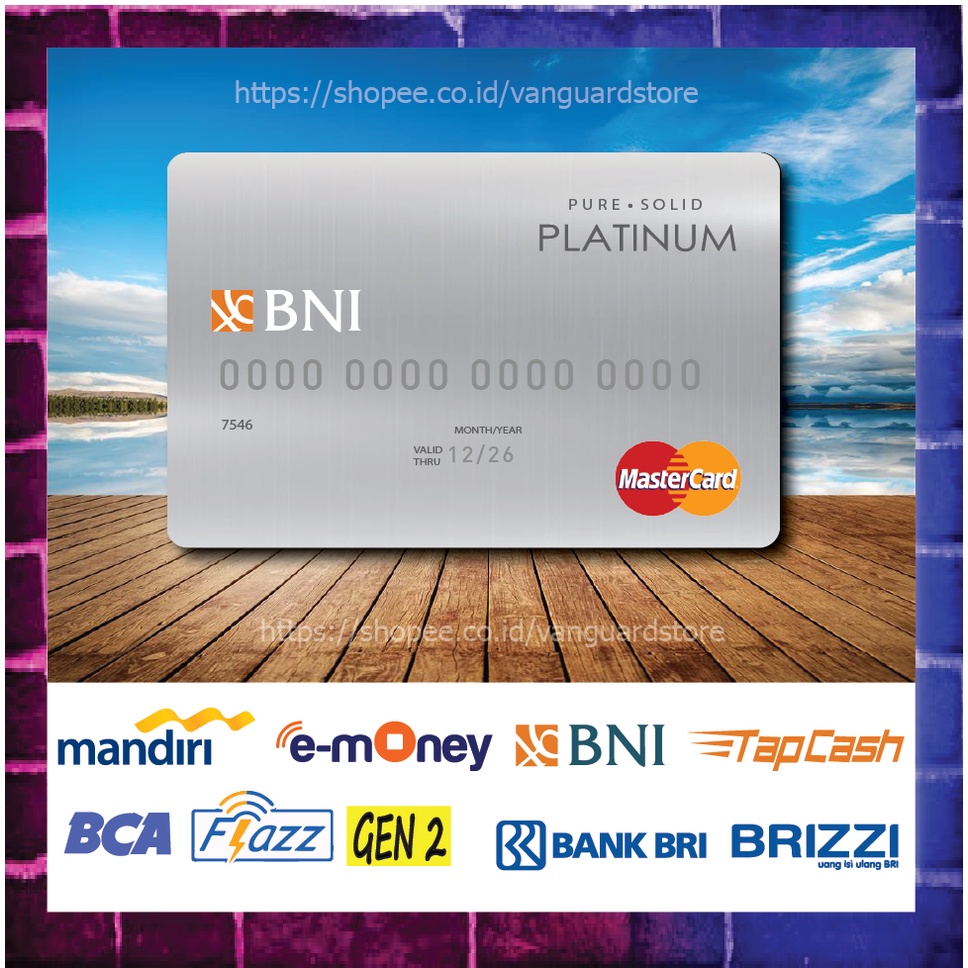 Jual KARTU E MONEY E TOLL KARTU PLATINUM BNI DEBIT CREDIT EMONEY ...