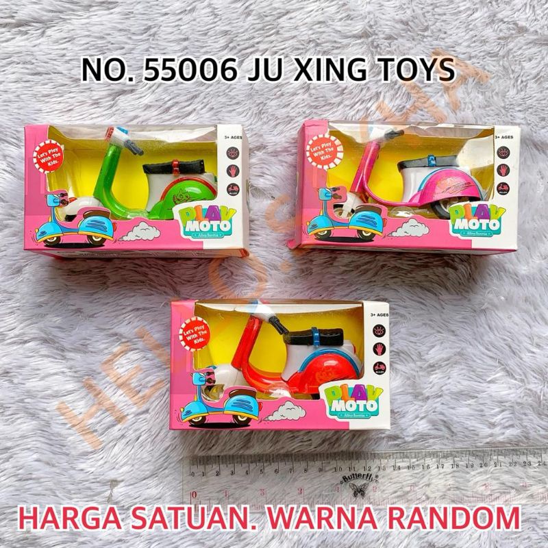 Jual MAINAN NO. 55006 MERK JU XING TOYS PLAY MOTO VESPA BAHAN BESI ...